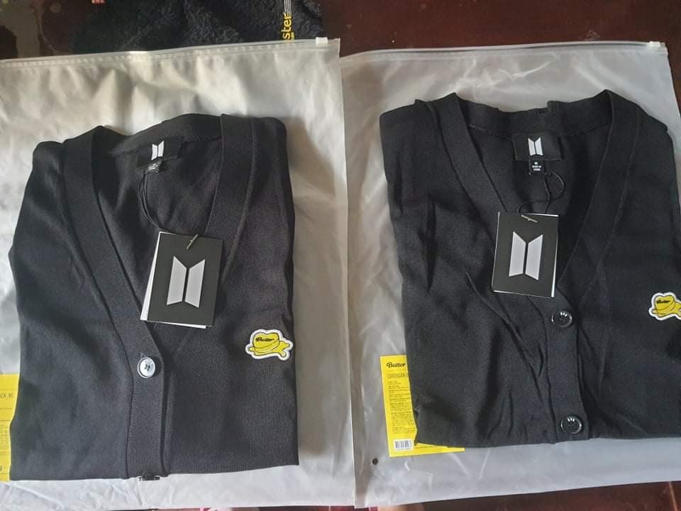 Official BTS Butter Cardigan, Hobbies & Toys, Memorabilia ...
