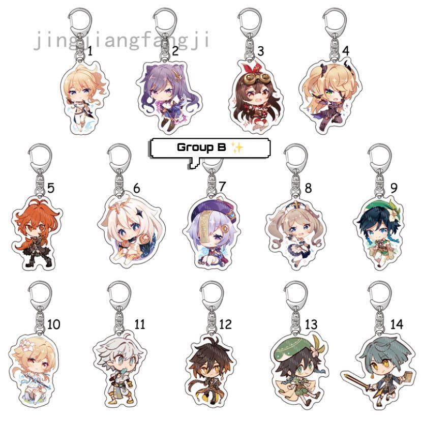 [PO] GENSHIN IMPACT KEYCHAINS , Hobbies & Toys, Memorabilia ...