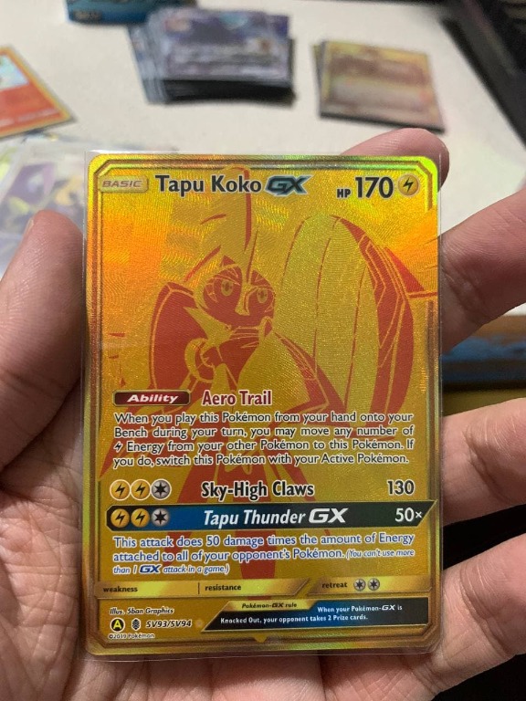 Pokemon card Tapu koko Gx nm/m, Hobbies & Toys, Toys & Games on Carousell