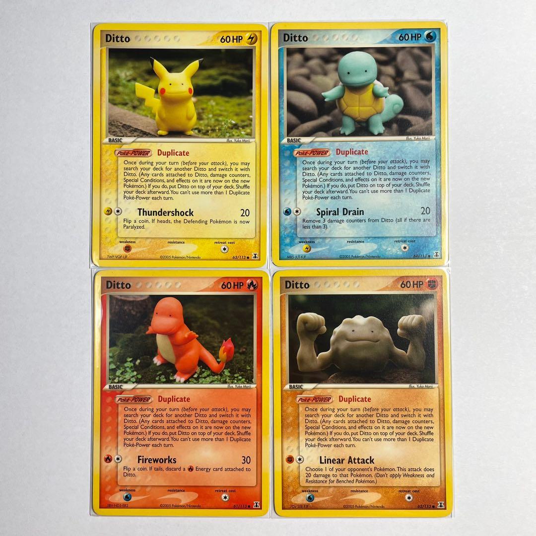 Pokemon TCG Ditto Pikachu Squirtle Charmander Geodude, Hobbies & Toys ...
