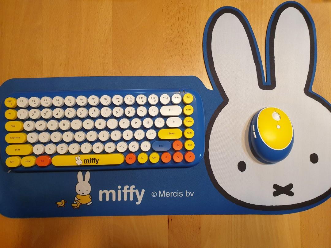 Preorder Miffy keyboard cw mouse and mouse pad, Computers & Tech, Parts ...
