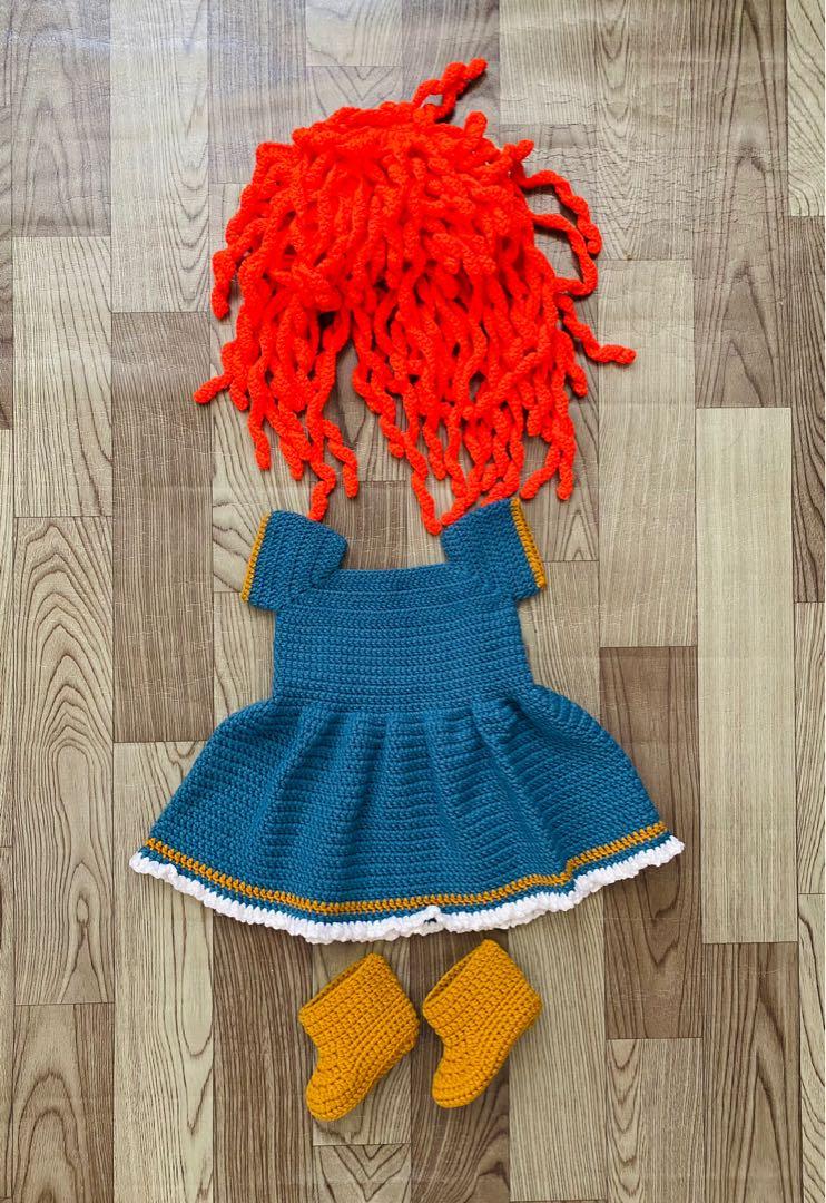 Princess Merida Crochet, Babies & Kids, Babies & Kids Fashion on Carousell