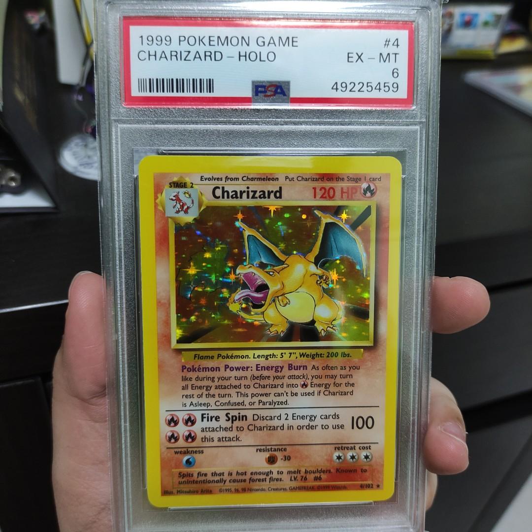 PSA 6 Base Set Charizard Pokemon Card, Hobbies & Toys, Toys & Games on ...