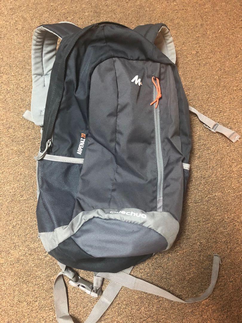 Quechua Backpack Grey, Men's Fashion, Bags, Backpacks on Carousell