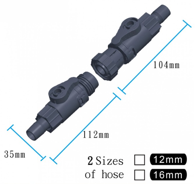 QUICK RELEASE DOUBLE TAP 12MM Valve, Pet Supplies, Homes & Other Pet ...