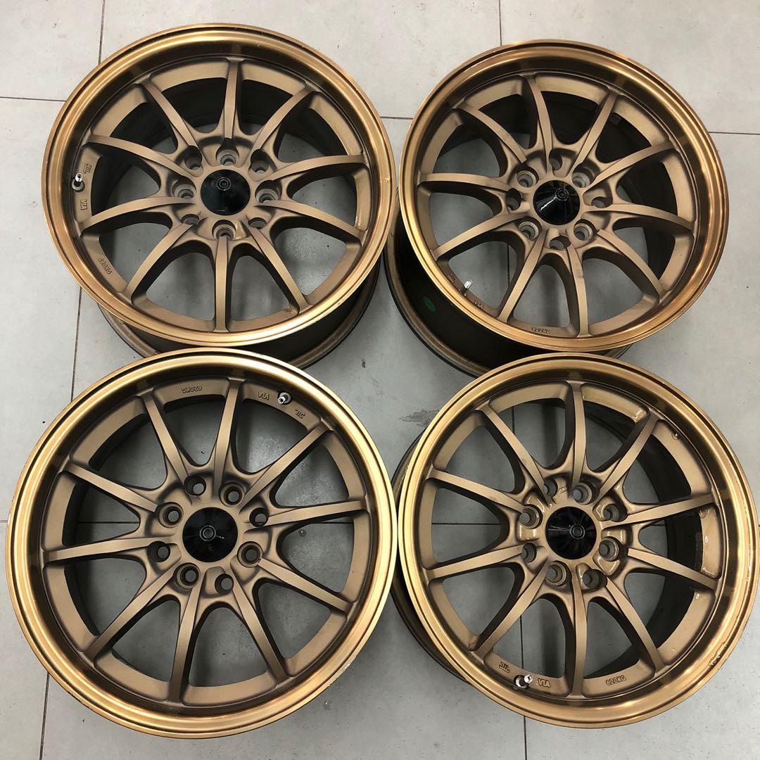 Rim Mugen MF8 15x7JJ PCD100/114 ET35, Auto Accessories on Carousell