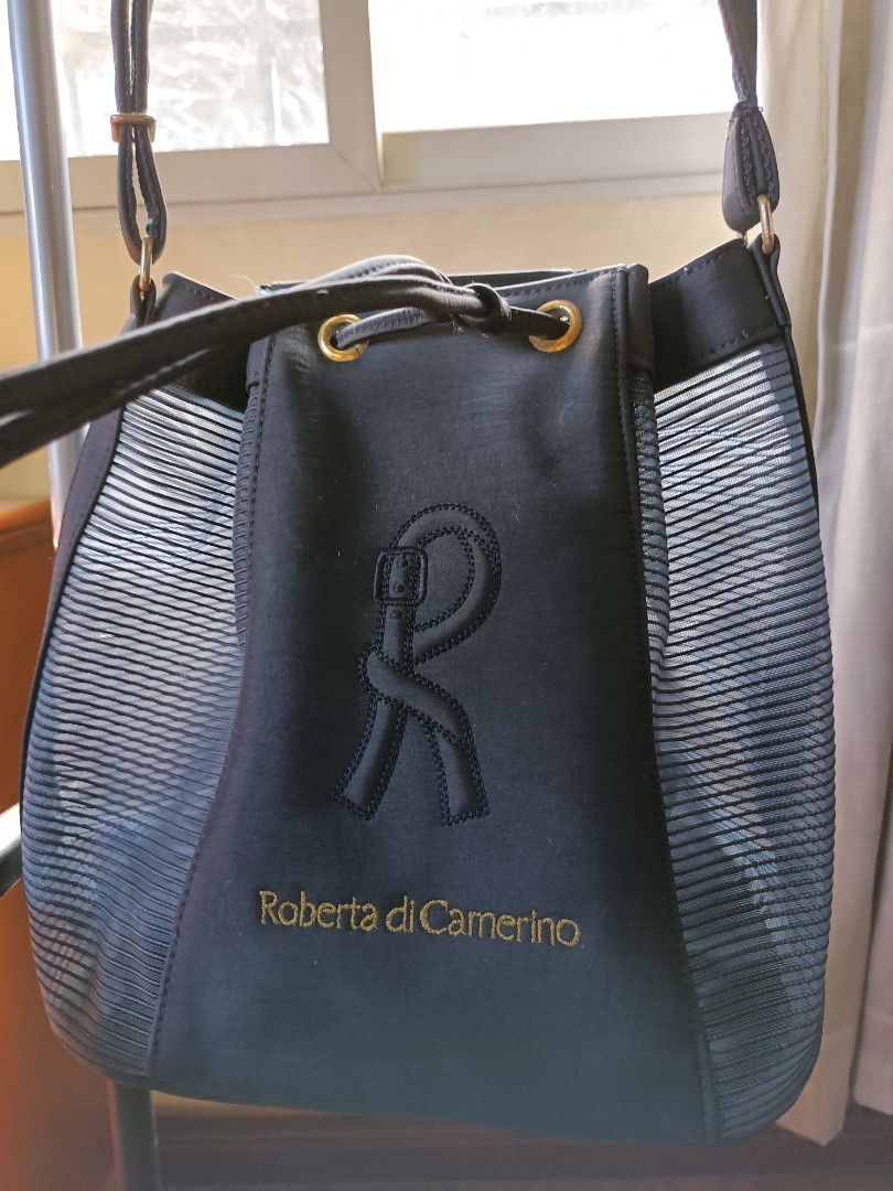 Roberto di Camerino Nylon Bucket Bag, Women's Fashion, Bags & Wallets ...