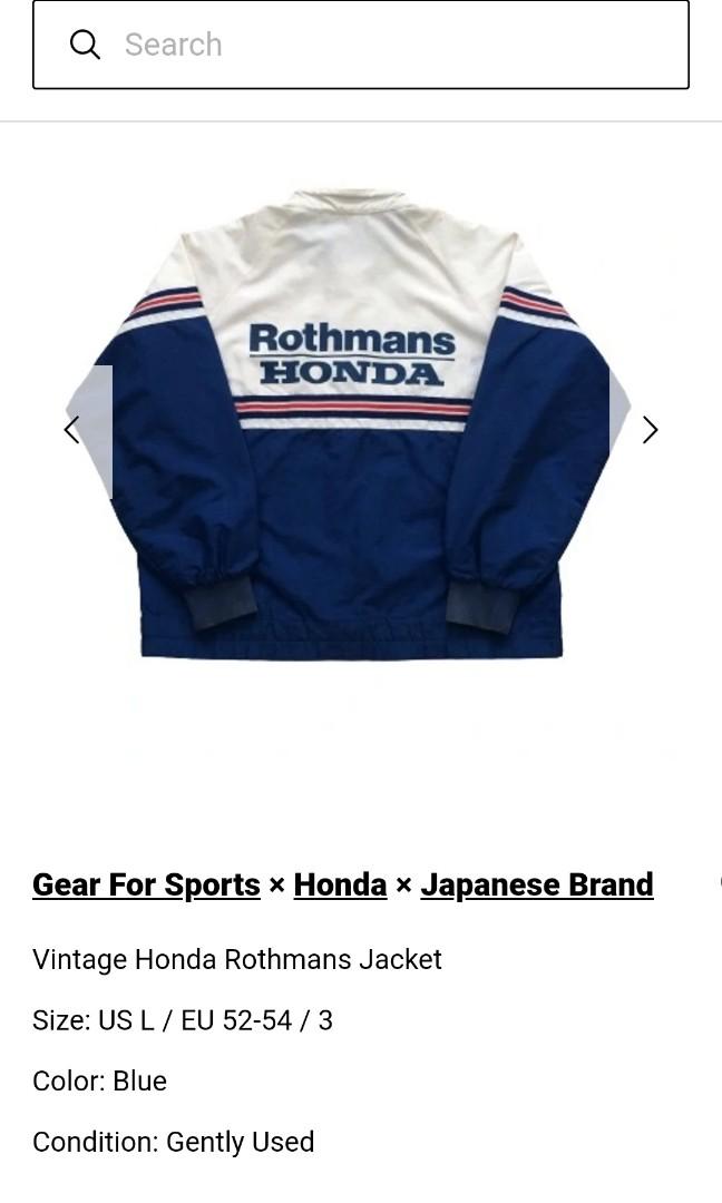 Rothmans Honda Racing Jacket, Men's Fashion, Coats, Jackets and ...