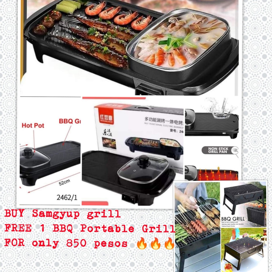 Samgyup grill free BBQ portable grill, Furniture & Home Living ...