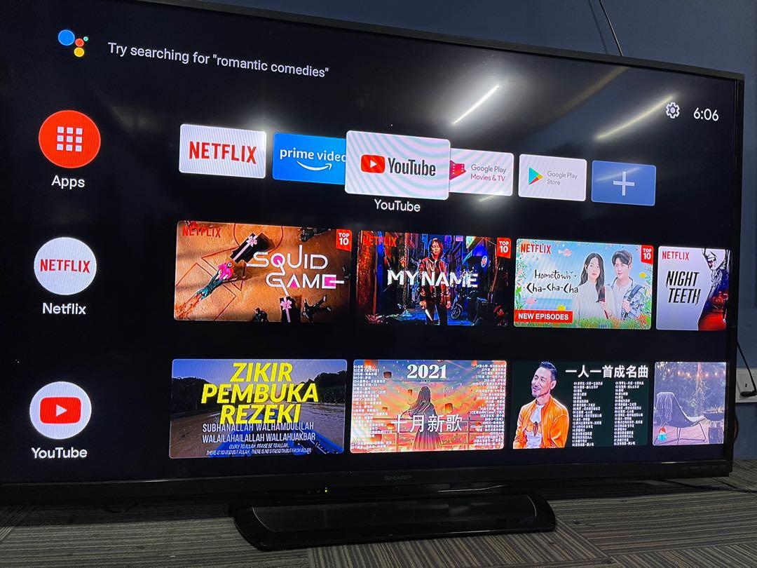 SHARP 70 inch Android led tv, TV & Home Appliances, TV & Entertainment ...
