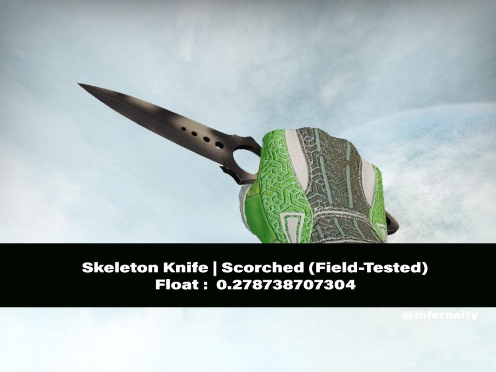 Skeleton Knife Scorched FT CSGO SKINS KNIVES, Video Gaming, Gaming ...