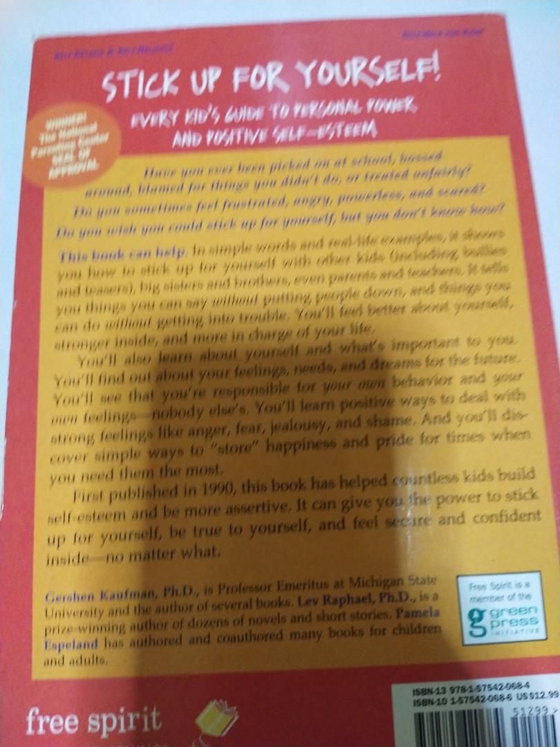 Stick Up For Yourself, Hobbies & Toys, Books & Magazines, Children's ...