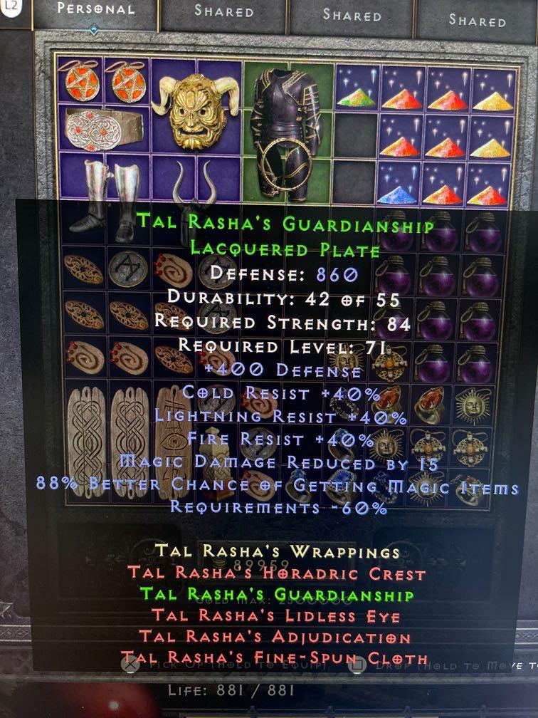 Tal Rasha Guardianship - Diablo 2, Video Gaming, Video Games, Others on ...