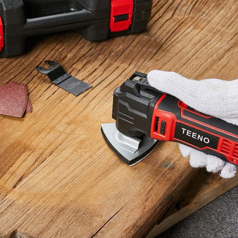 TEENO 20V MAX Cordless Oscillating Tool Multi-Tool Kit with Variable ...