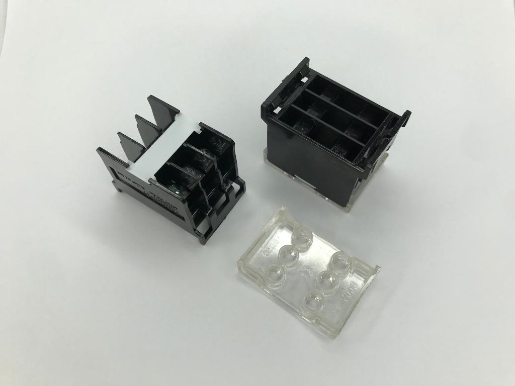 TERMINAL BLOCK with COVER, BLACK, AMPERE 15A/ 20A/ 35A, 600V, POLE 3P, 4P, 6P, 8P, 10P, 12P ...