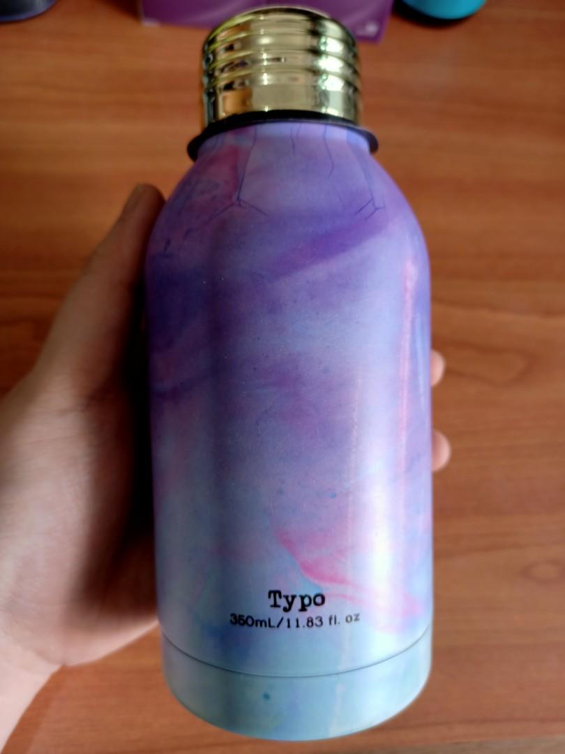 Typo Metal Drink Bottle 350ml, Furniture & Home Living, Kitchenware ...