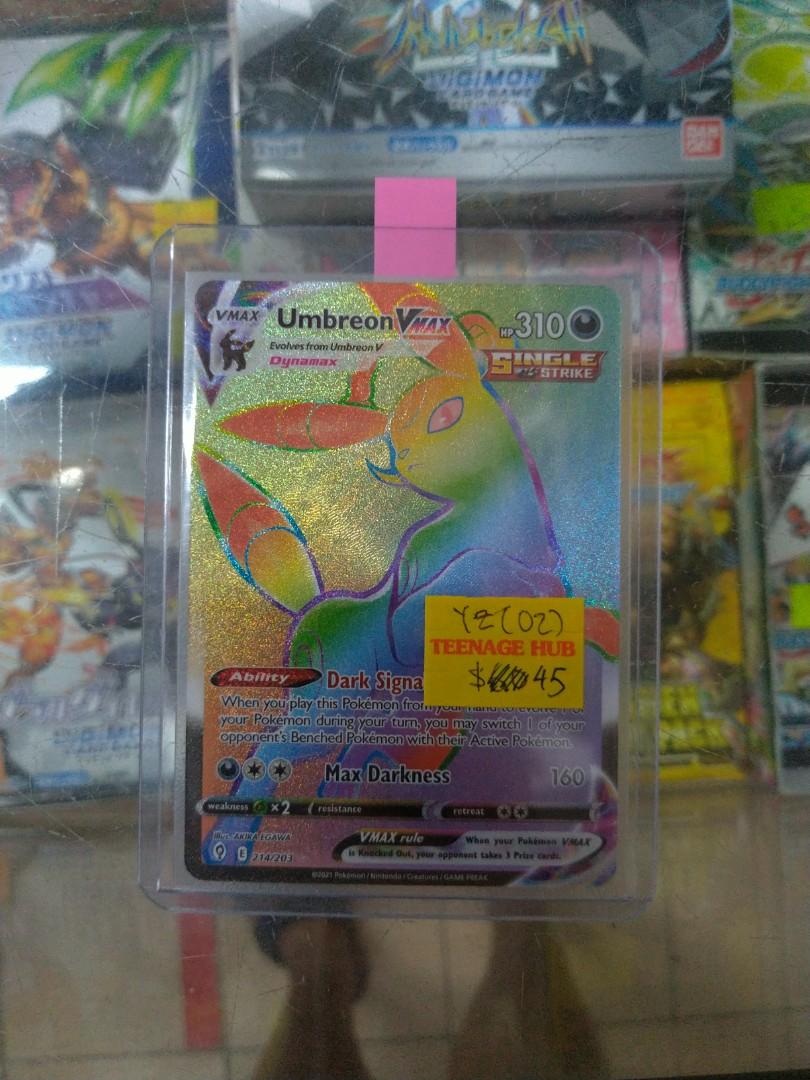 Umbreon VMAX Rainbow, Hobbies & Toys, Toys & Games on Carousell