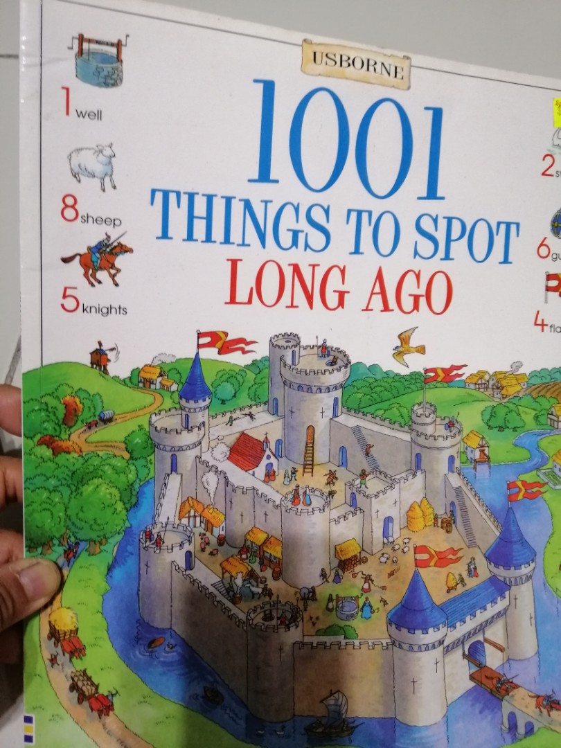 Usborne children English story book things to spot long ago, Hobbies ...