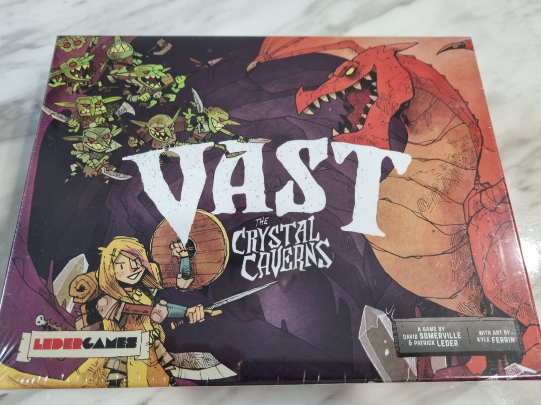 Vast The Crystal Caverns + Minis + Fearsome Foes Expansion - Board Game ...