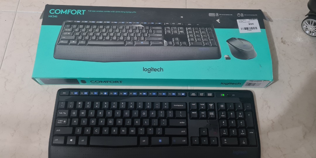 Wireless Logitech Keyboard and Mouse Comfort MK345, Computers & Tech, Parts & Accessories ...