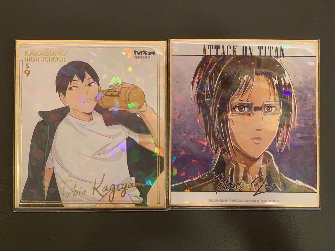 wts haikyuu aot shikishi, Hobbies & Toys, Memorabilia & Collectibles, J ...