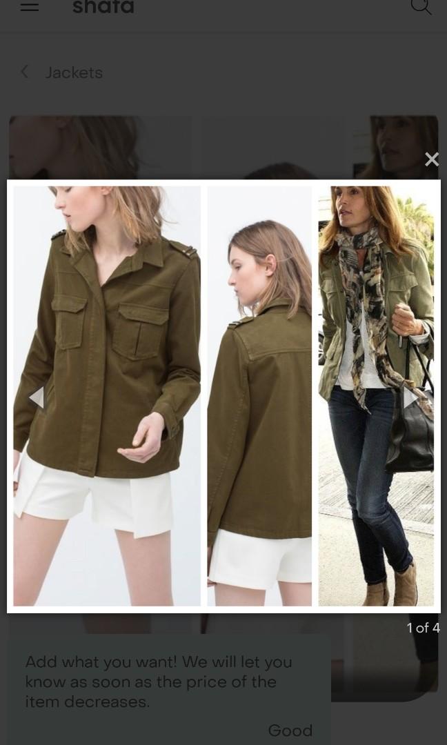 Zara Military Field Jacket, Women's Fashion, Coats, Jackets and ...