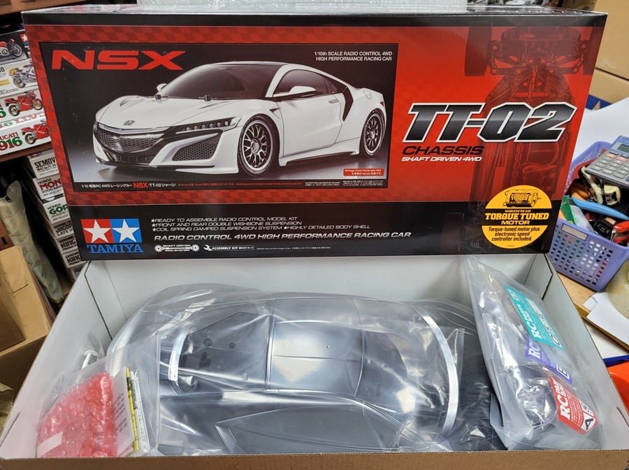 1/10 R/C HONDA NSX (TT-02) w/ESC Torque tuned motor TAMIYA 58634, 興趣及遊戲 ...