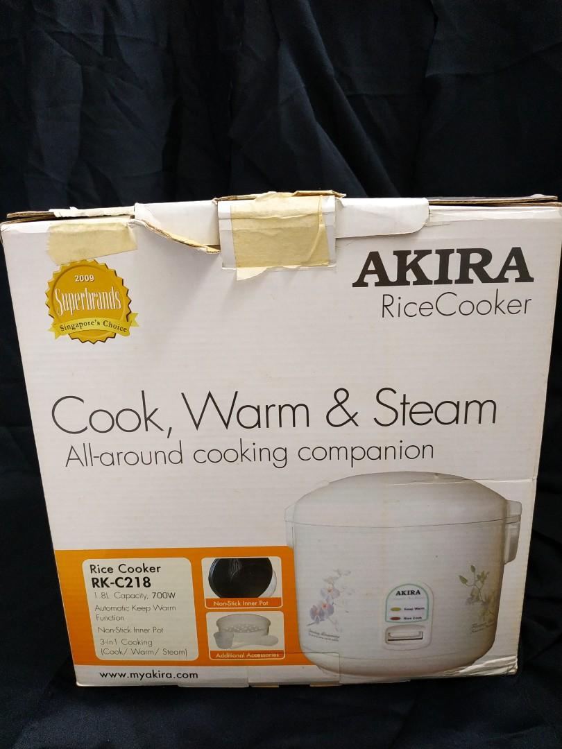 1.8L Rice cooker Akira, TV & Home Appliances, Kitchen Appliances ...