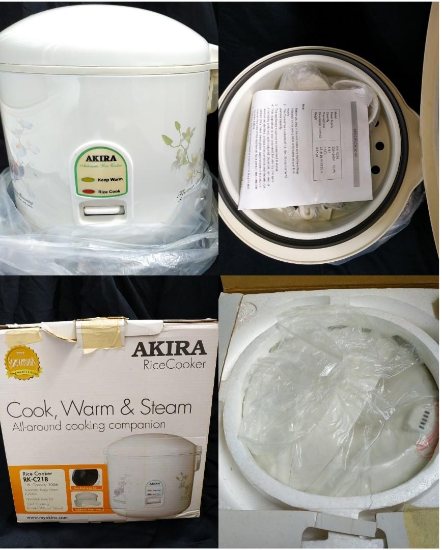 1.8L Rice cooker Akira, TV & Home Appliances, Kitchen Appliances ...