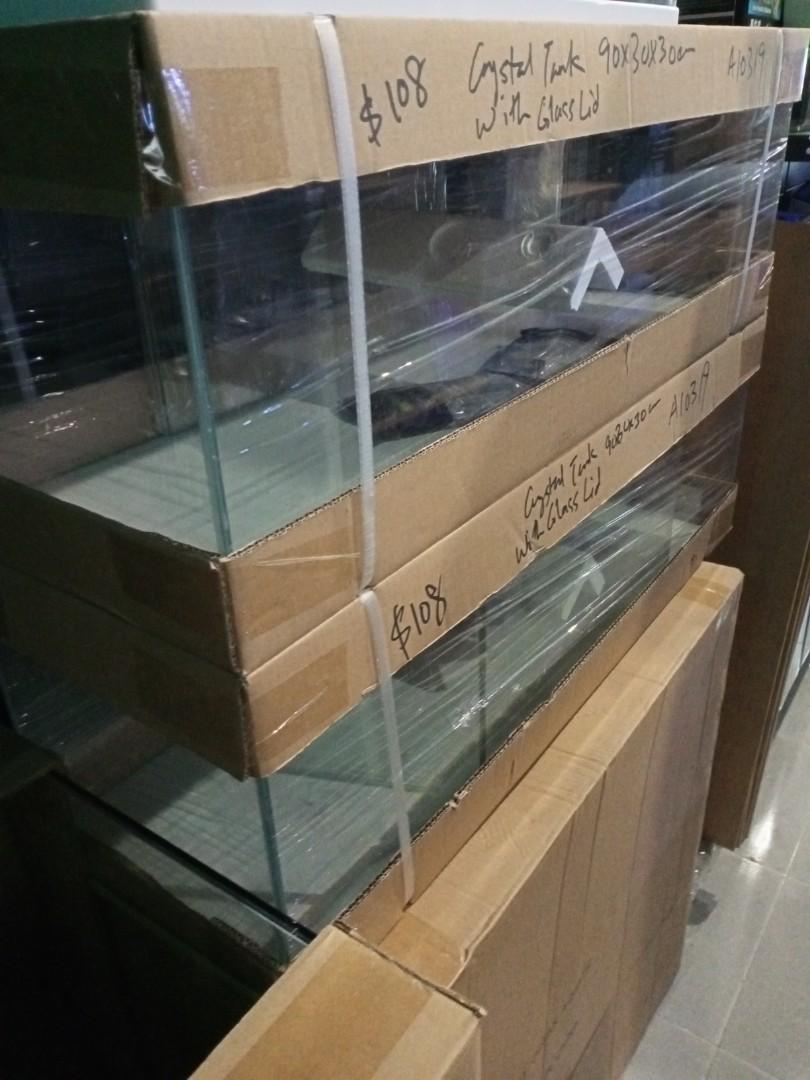 3 Feet Crystal Glass Tank, Pet Supplies, Homes & Other Pet Accessories ...