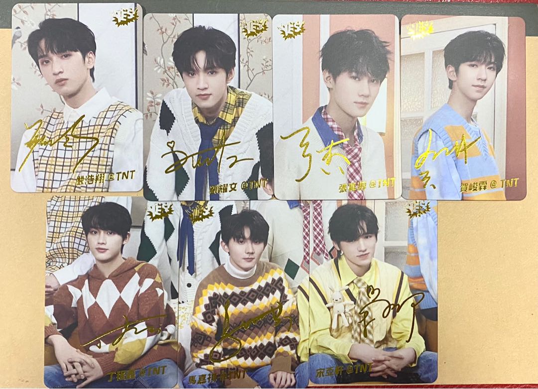 TNT 全團金簽 ｜79期 YesCard ｜馬嘉祺 ｜丁程鑫｜ 宋亞軒 ｜劉耀文 ｜張真源 ｜嚴浩翔 ｜賀峻霖, 興趣及遊戲, 收藏品及 ...