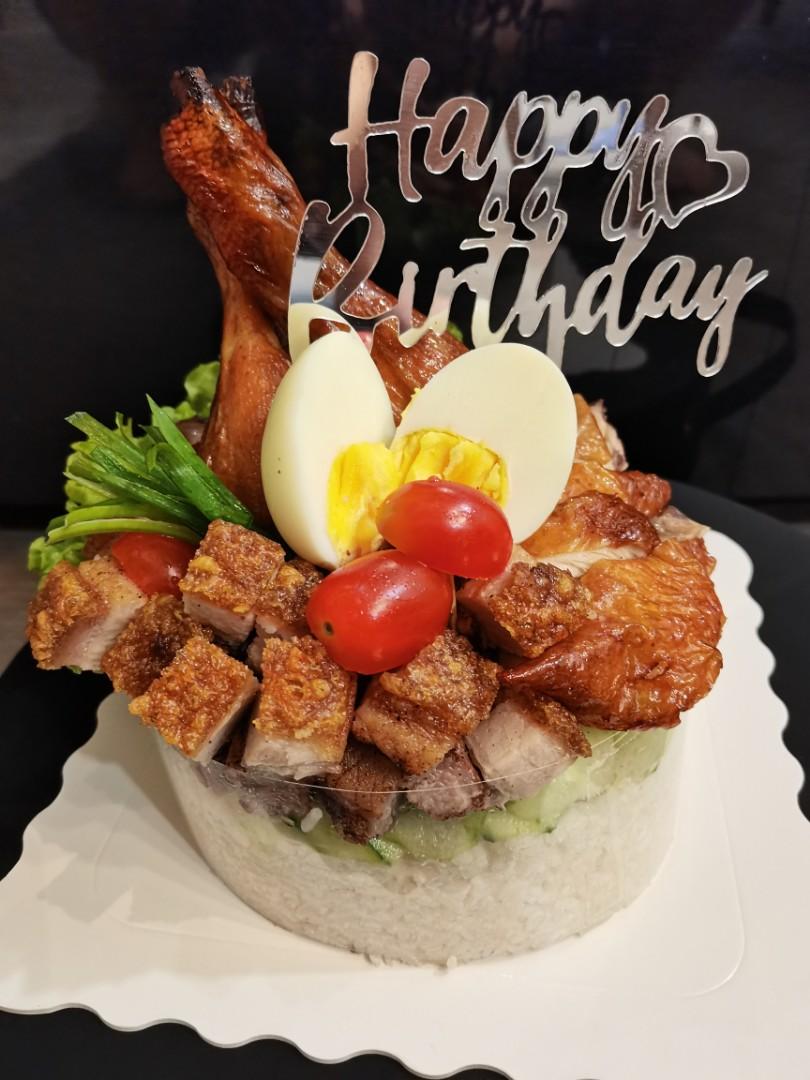 烧鸡＋烧肉蛋糕 / Roasted chicken +Roasted pork cake, Food & Drinks, Chilled ...