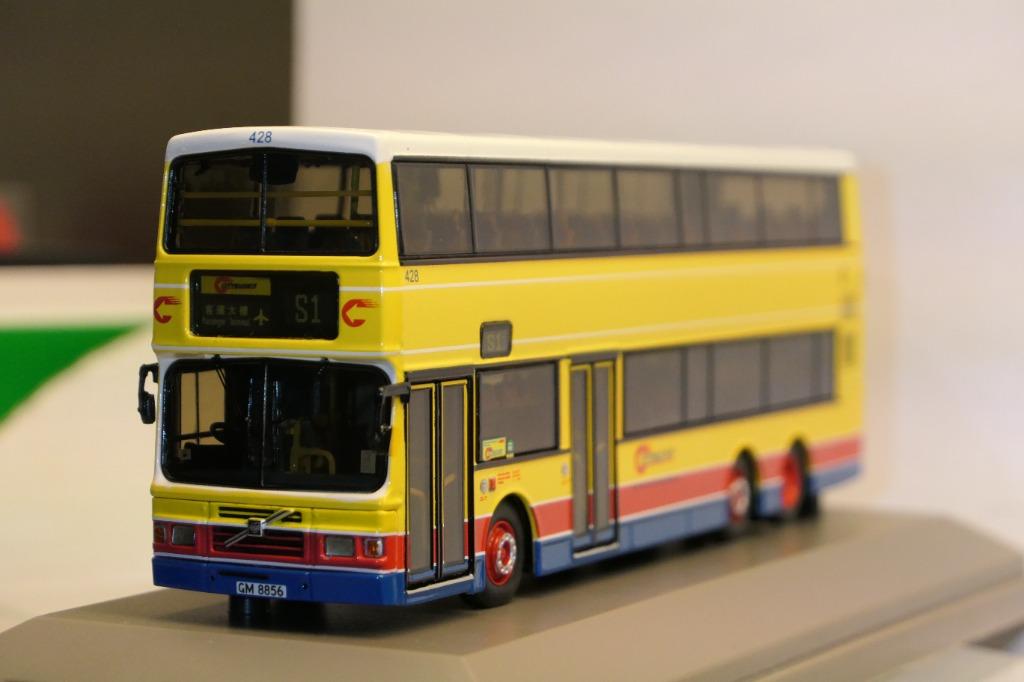 城巴 Citybus Volvo Olympian 12m 428@S1 GM8856 1:76 巴士模型 (Model 1), 興趣及遊戲, 玩具 & 遊戲類 - Carousell