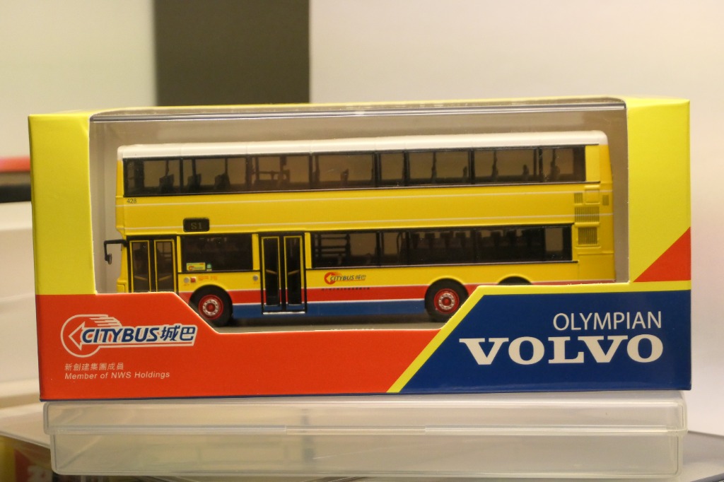 城巴 Citybus Volvo Olympian 12m 428@S1 GM8856 1:76 巴士模型 (Model 1), 興趣及遊戲, 玩具 & 遊戲類 - Carousell