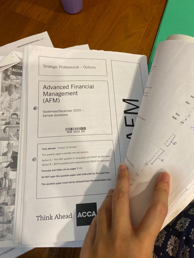 ACCA AFM Practice n revision kit, Everything Else on Carousell