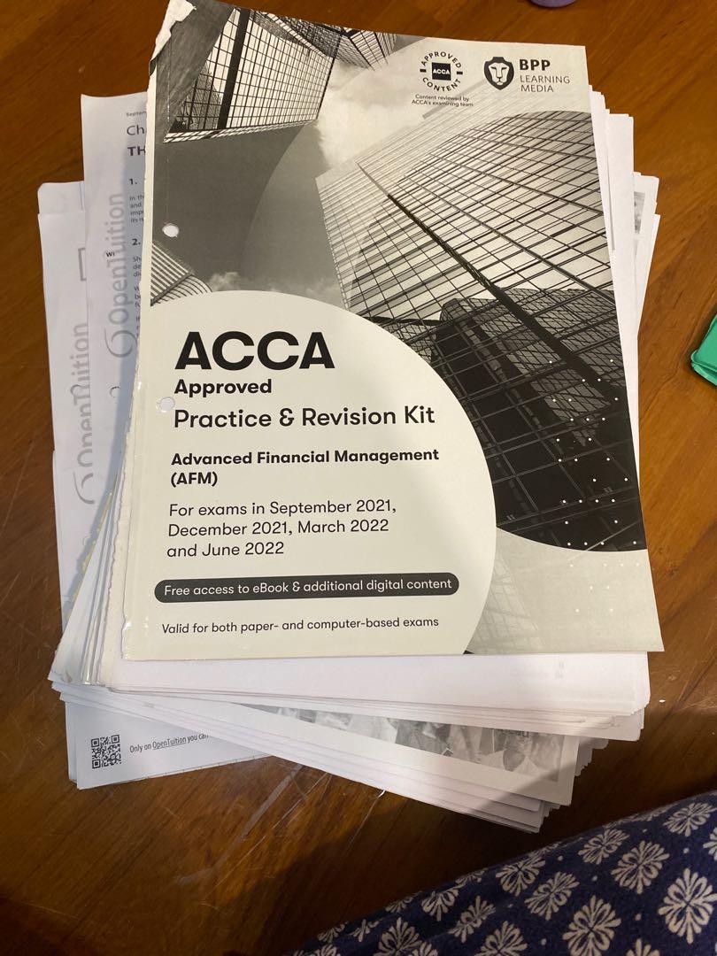 ACCA AFM Practice n revision kit, Everything Else on Carousell