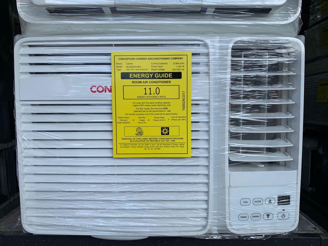 Aircon Carrier/Condura/Kappel/White Westinghouse, TV & Home Appliances ...