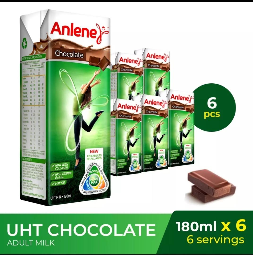 Anlene Ready-to-drink Chocolate Milk, 180 ml, 6 packs, Food & Drinks ...