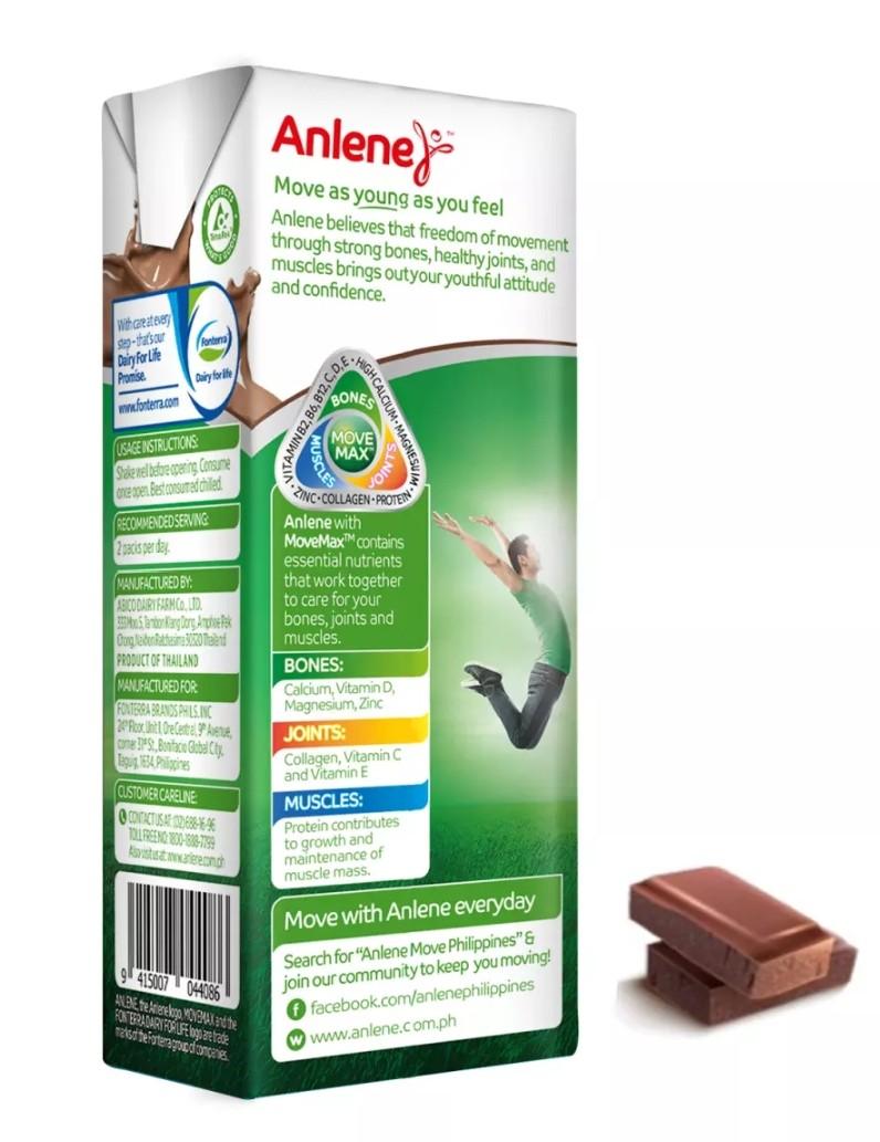 Anlene Ready-to-drink Chocolate Milk, 180 ml, 6 packs, Food & Drinks ...