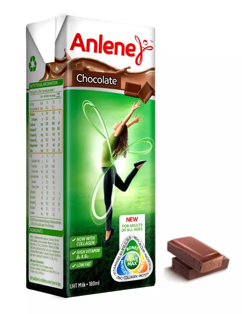 Anlene Ready-to-drink Chocolate Milk, 180 ml, 6 packs, Food & Drinks ...
