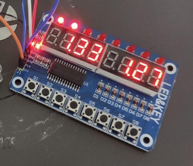 Arduino Project Module (not including UNO) : 8 x Key + 8 x LED + 8 x 7 Segment module base on TM ...