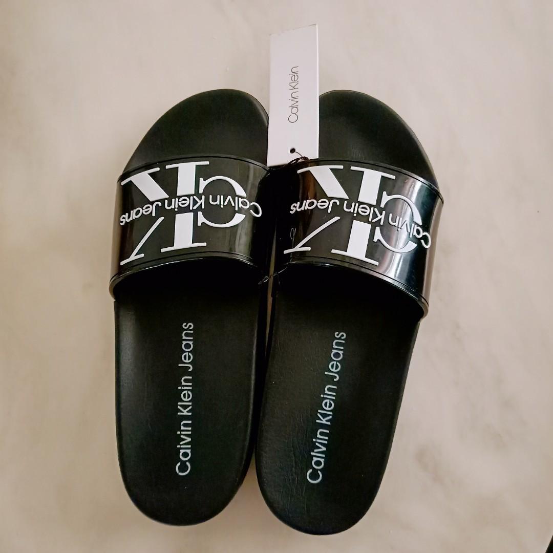 Authentic CK Slide, Men's Fashion, Footwear, Flipflops and Slides on ...