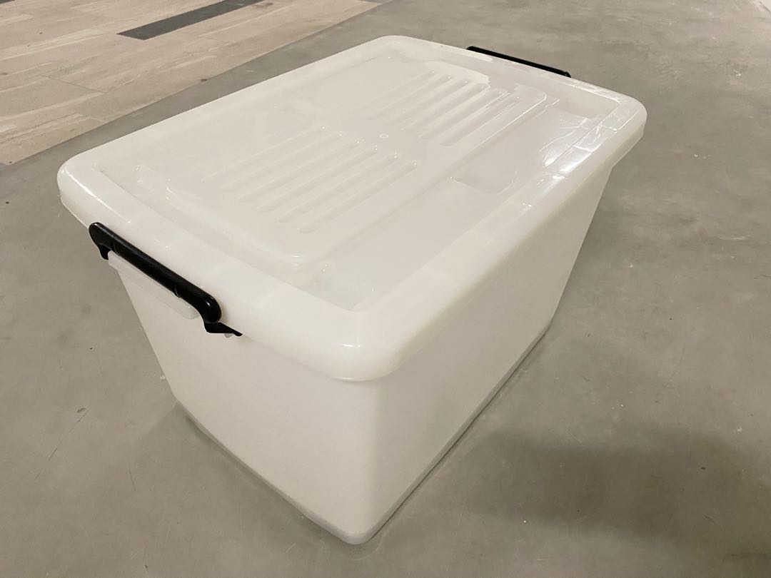 Big sized (85L) storage box, Furniture & Home Living, Home Improvement ...