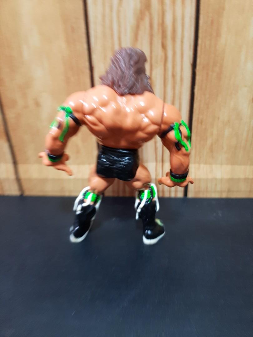 Custom Hasbro WWF Ultimate Warrior black green, Hobbies & Toys, Toys ...