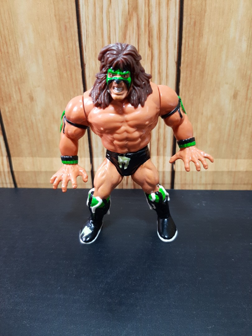Custom Hasbro WWF Ultimate Warrior black green, Hobbies & Toys, Toys ...