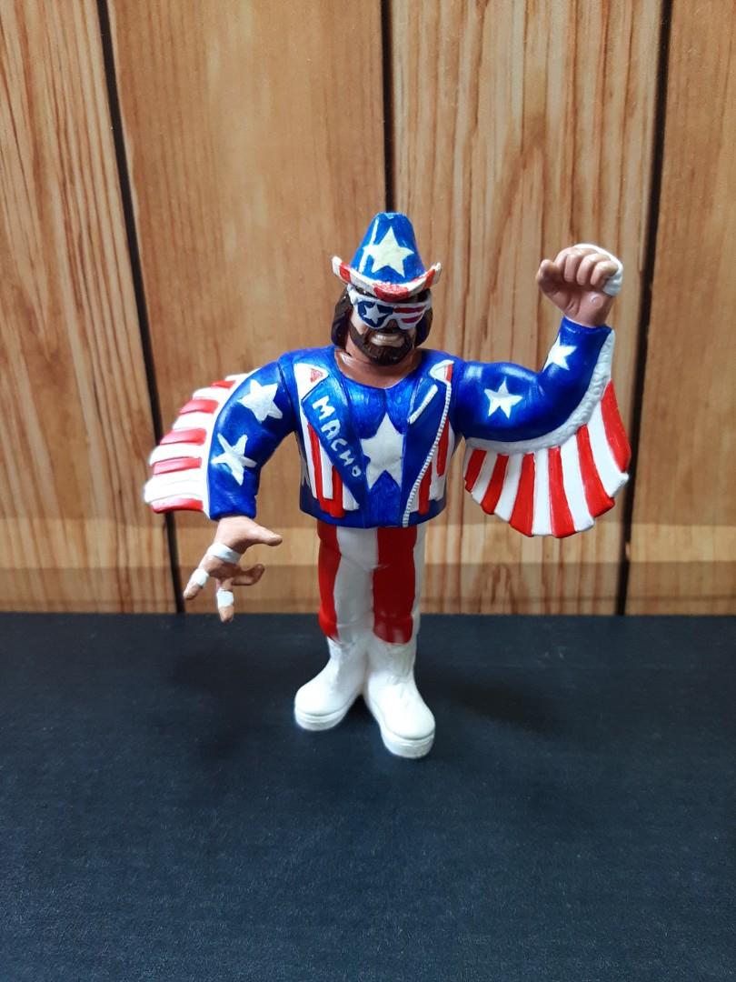 Custom Hasbro WWF USA Macho Man jumper, Hobbies & Toys, Memorabilia ...