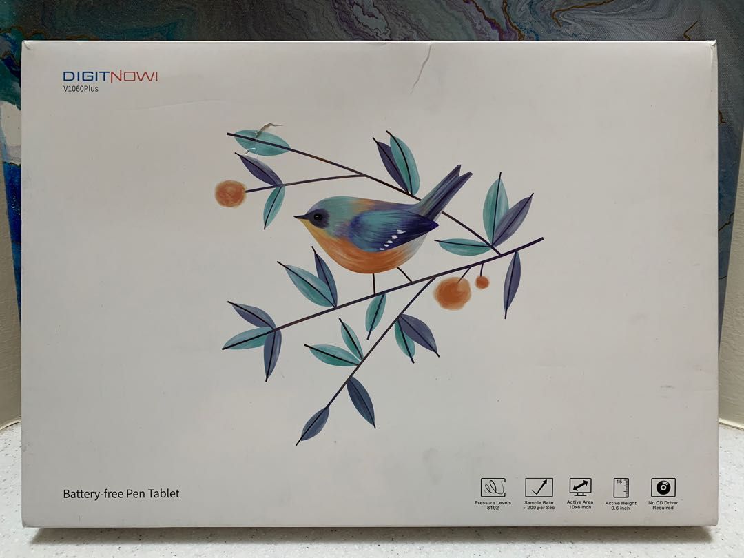 DIGITNOW 10 x 6.25 Inch Digital Graphics Drawing Tablets, Ultrathin ...