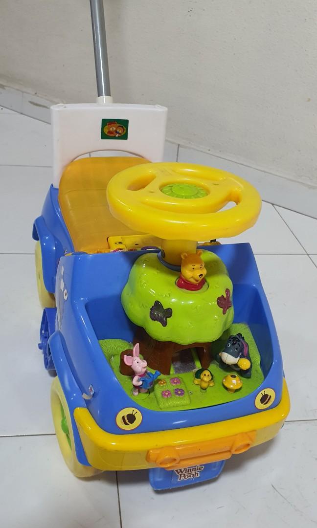 Authentic Disney Winnie the Pooh Toy Car Walker 4-in-1 Rock and Ride ...