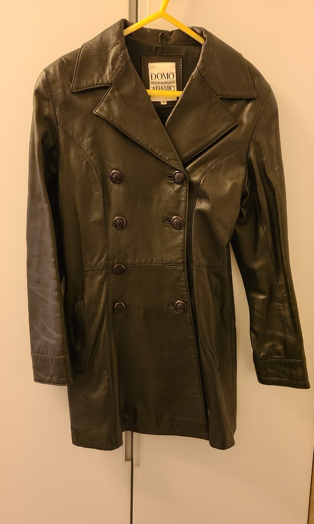 Domo Adamio Vintage Leather Jacket, 女裝, 外套及戶外衣服 - Carousell