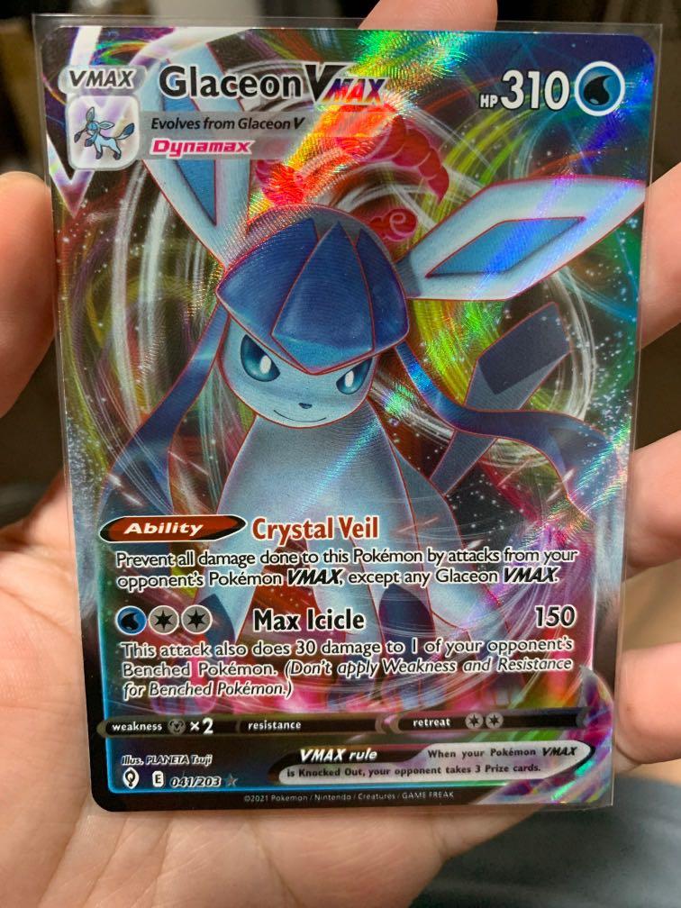Glaceon Vmax Evolving Skies, Hobbies & Toys, Toys & Games on Carousell